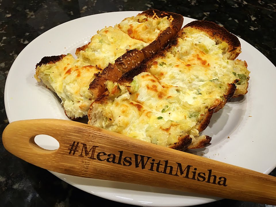 RECIPE: Cheesy Artichoke Bread | Meals With Misha - YouTube