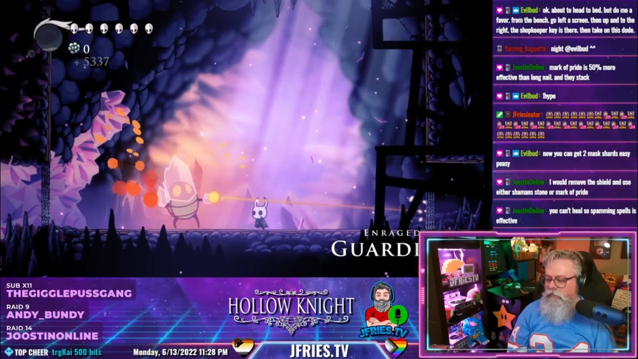 Highlight: Hollow Knight - Crystal Peak Boss - Enraged Guardian - YouTube