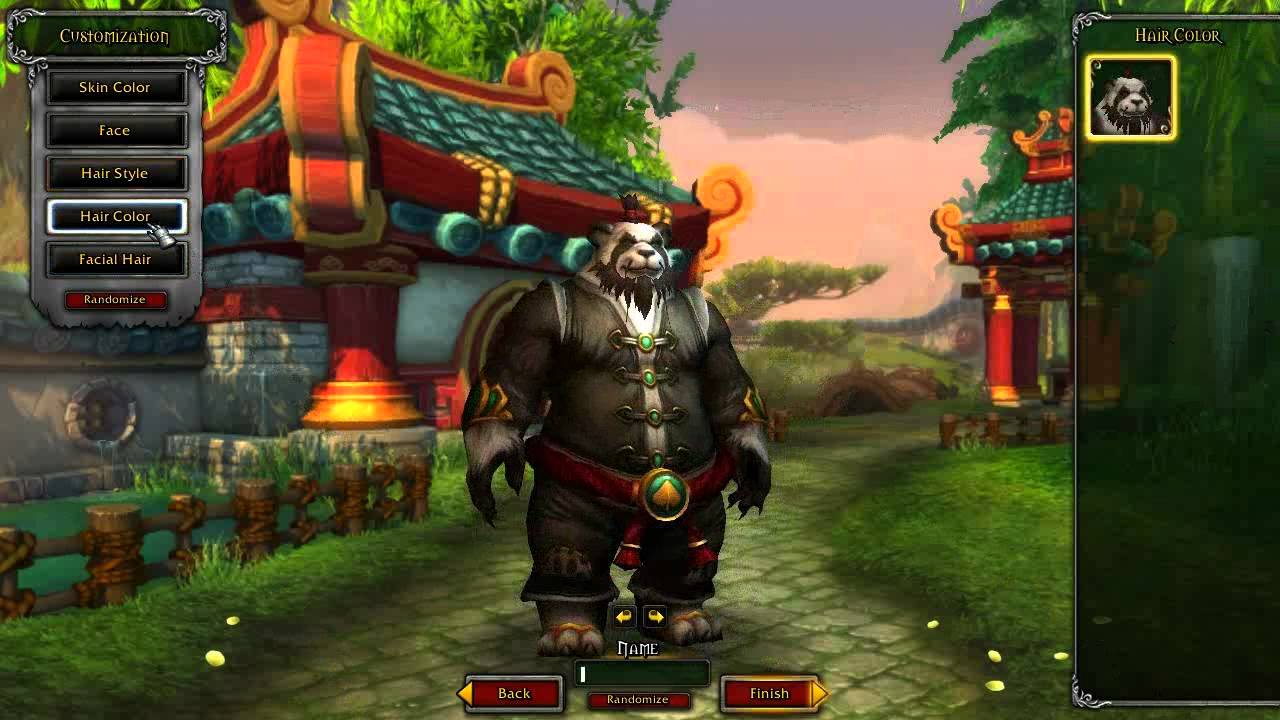 MoP Beta - Pandaren Creation - Gameplay/Commentary - YouTube
