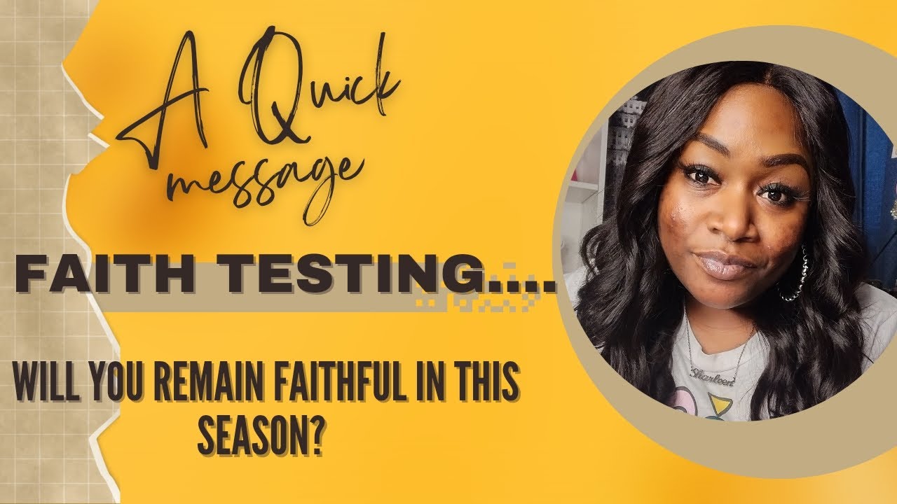 GOD IS TESTING OUR FAITH IN THIS SEASON...*** GOD SEES IT ALL! - YouTube