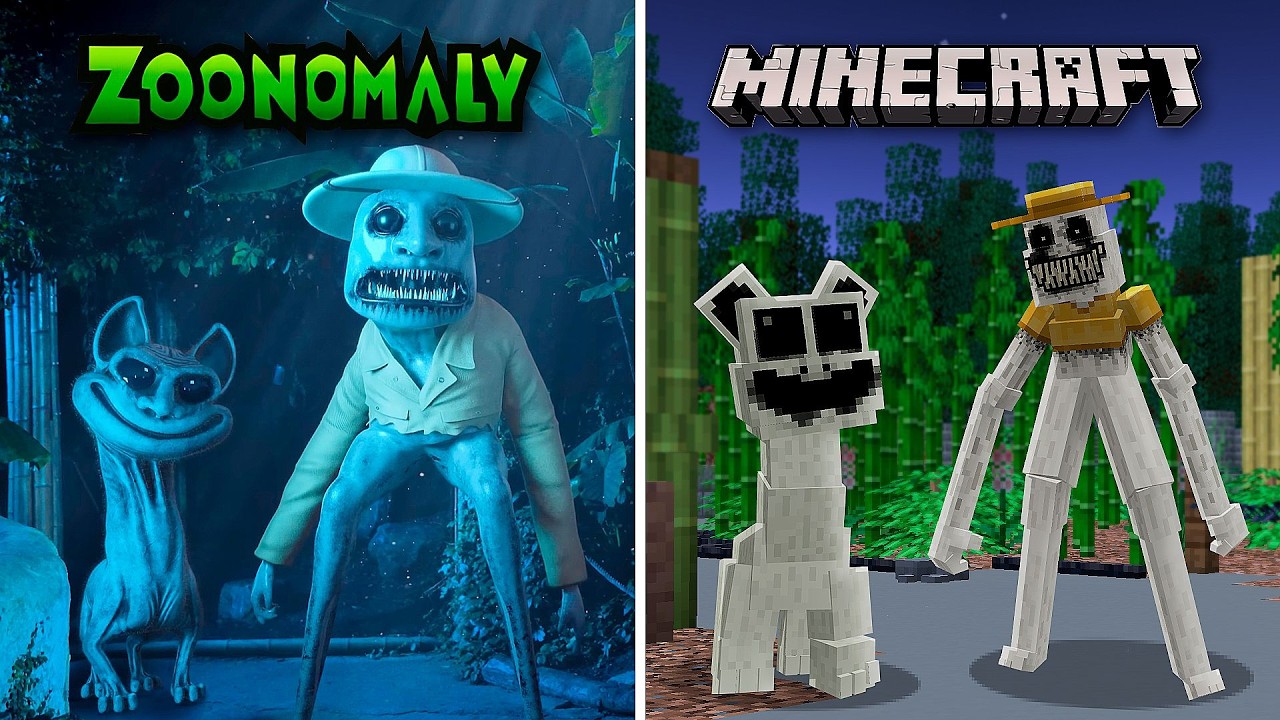 Creé ESCENAS De ZOONOMALY En La VIDA REAL en Minecraft - YouTube