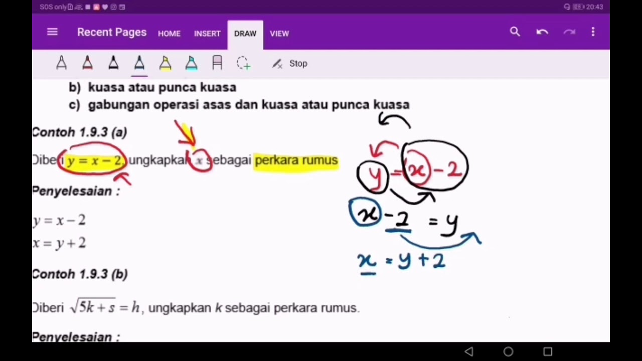 ALGEBRA (MENGUNGKAPKAN PERKARA RUMUS) - YouTube