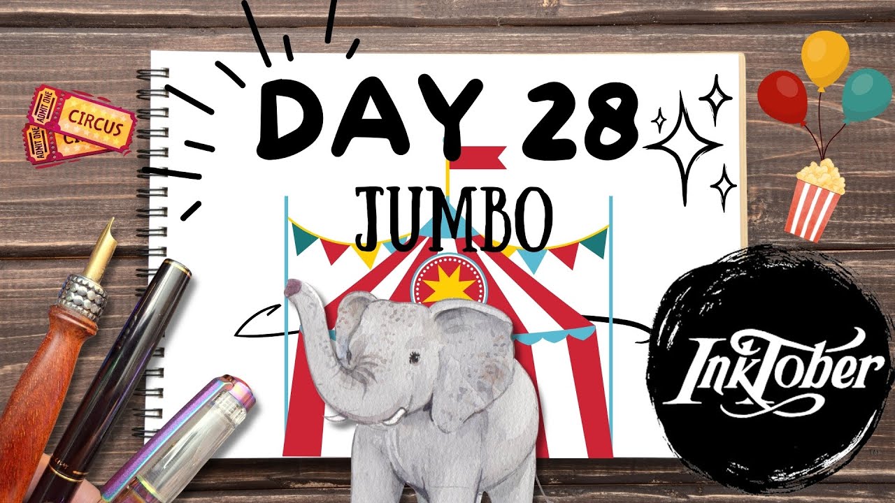 Inktober 2024 Day 28 - Mrs. Jumbo's Best Life - YouTube