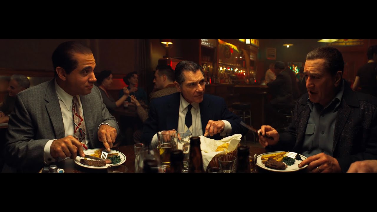 The Irishman (2019) - Steak & Chops Bar Dinner scene - YouTube