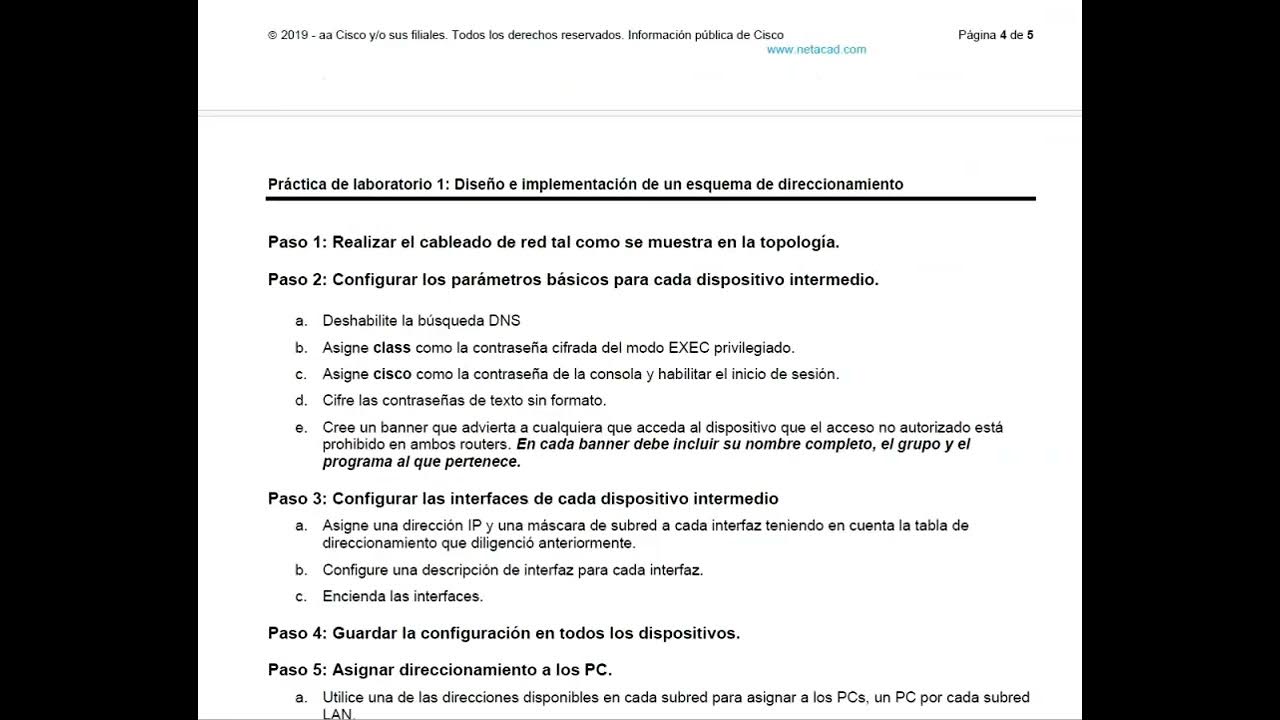 Práctica de laboratorio 1: Diseño e implementación de un esquema de direccionamiento - YouTube