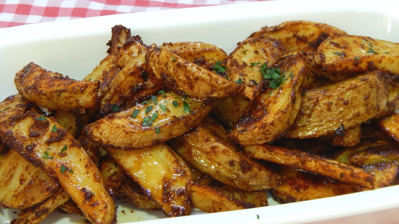 Receta fácil de Patatas Cajún ( Unas papas crujientes y sabrosas) - YouTube