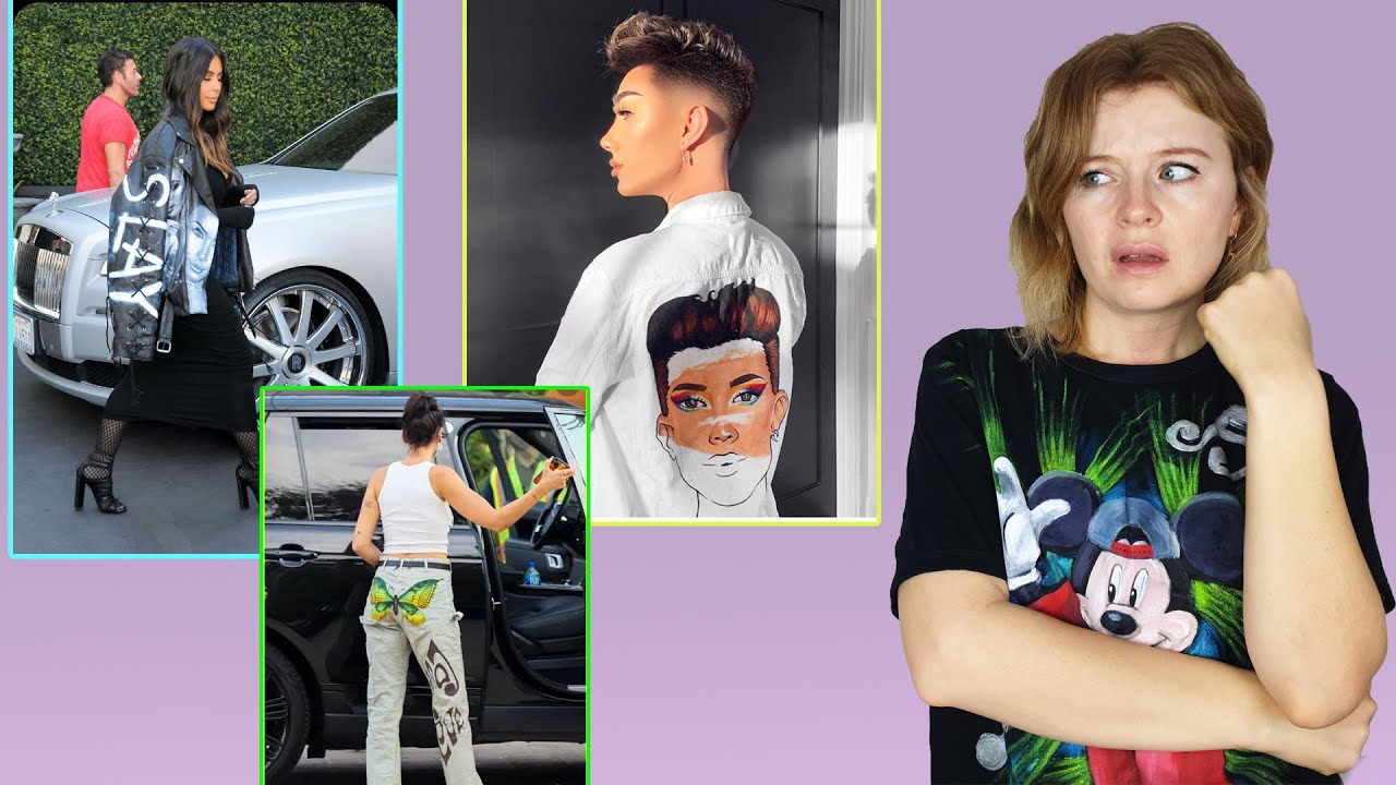 Clothes Customizer Reacts To Celebrities Wearing Custom Painted Clothes ...