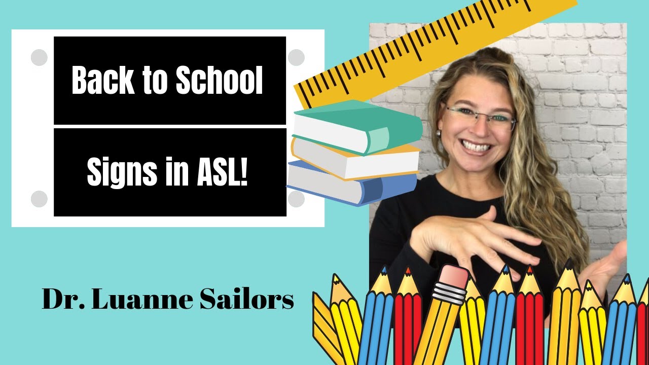 Back to School Vocabulary in ASL + Sign Language | Sign With Me ...