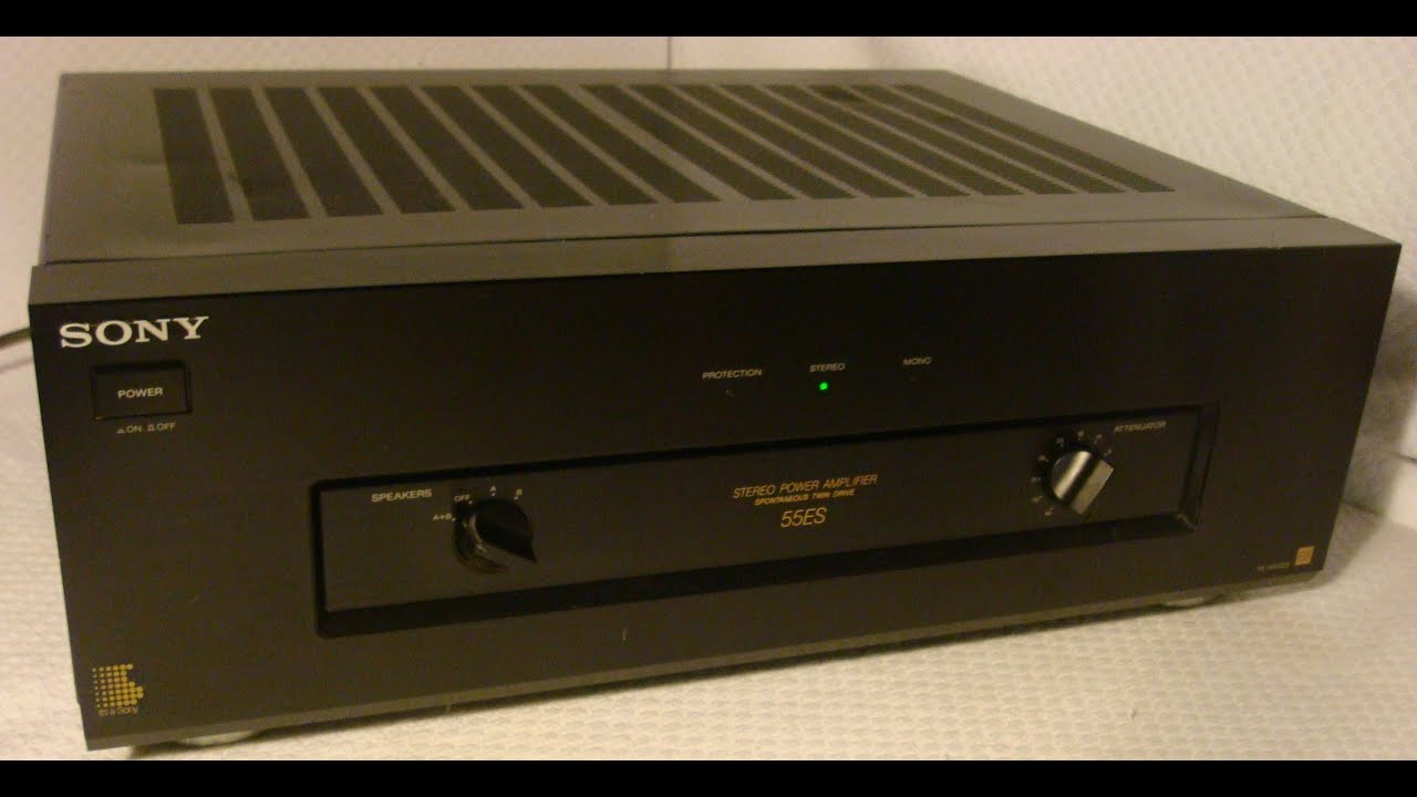 Sony TA N55ES Stereo Amplifier - YouTube
