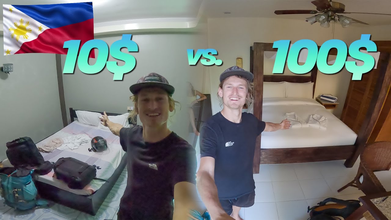 10$ vs. 100$ Room in the Philippines - YouTube