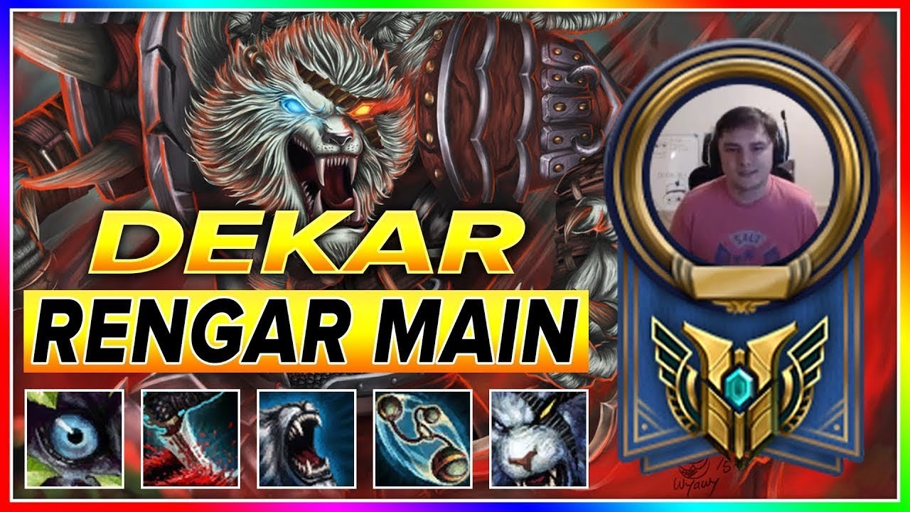 Dekar Rengar Montage - NA Rengar Main|| Master LOL - YouTube