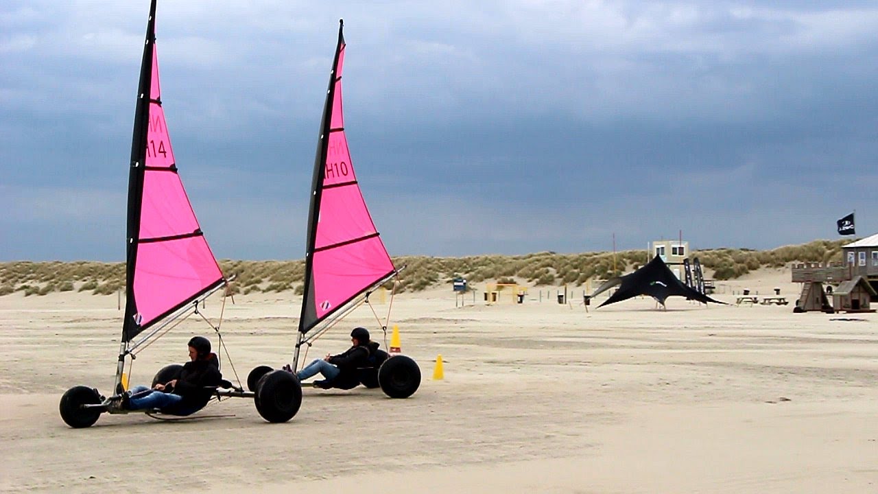 LAND SAILING IN HOLLAND - Blokarting - YouTube