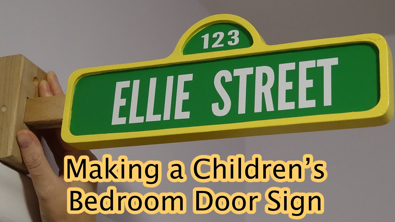 Making a Children's Door Sign - YouTube