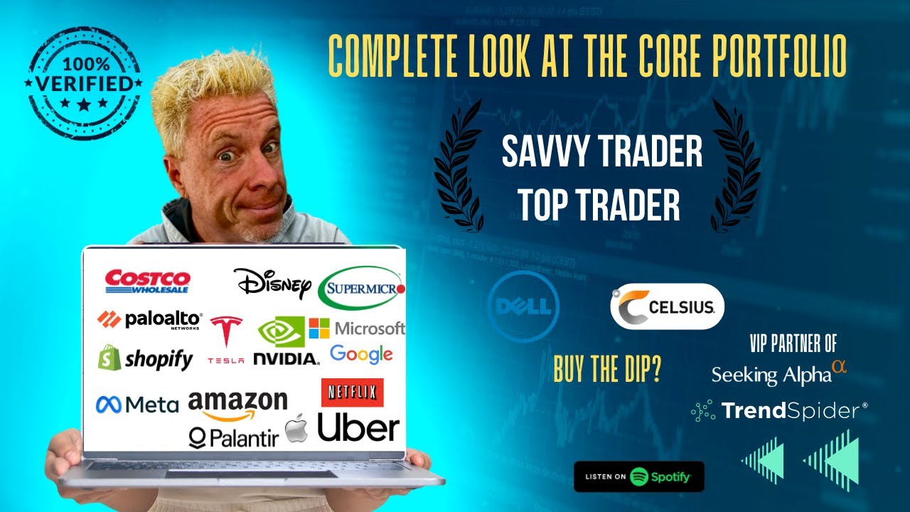 The entire Daily Stock Pick Core Portfolio - up 44% over 1 year - $QQQ $SPY $VOO $DELL $SMCI ...