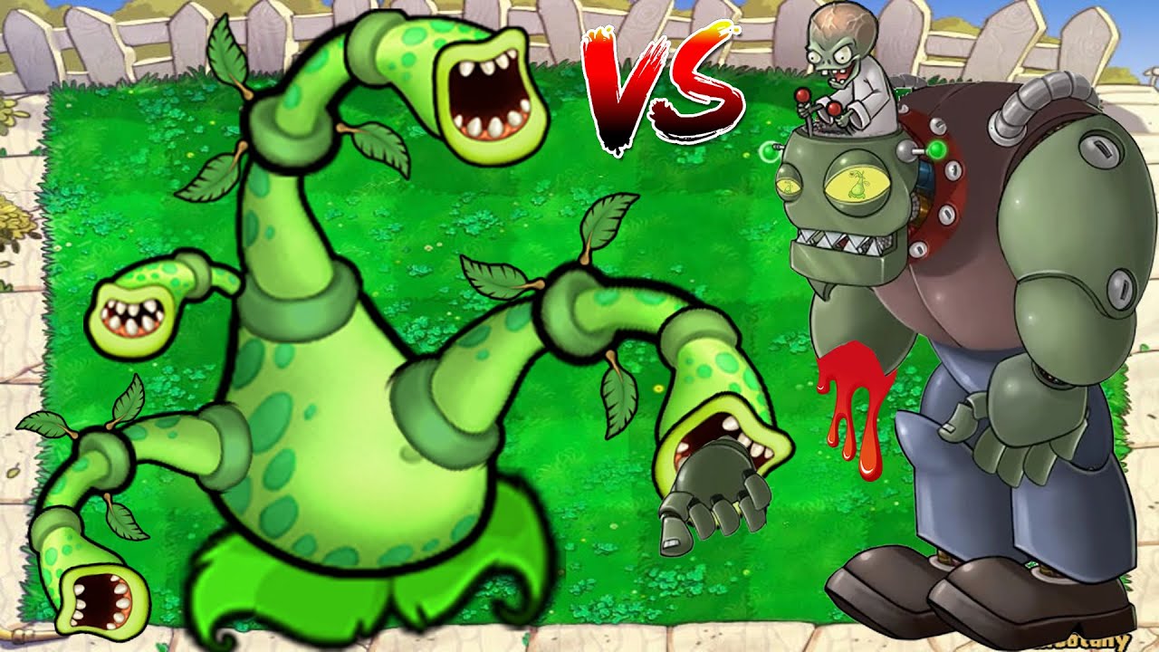 PvZ New Plant Potbelly Pea VS Dr Zomboss Plants VS Zombies My Singing ...