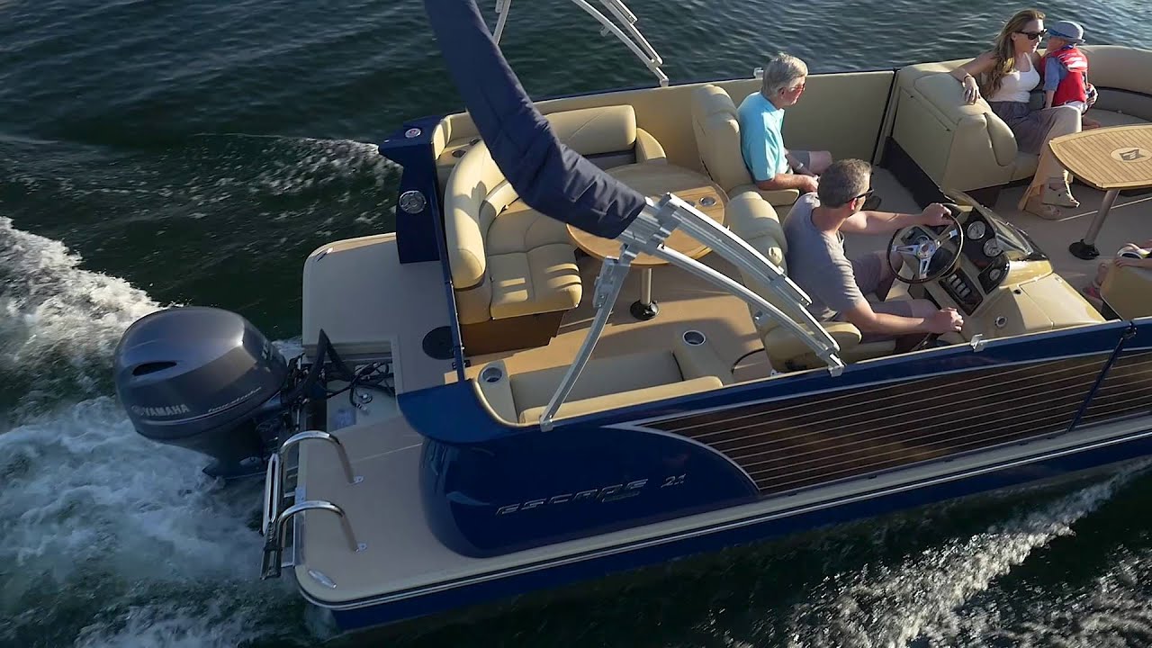 Larson ESCAPE TTT 21 Twin Pontoon Boat - YouTube