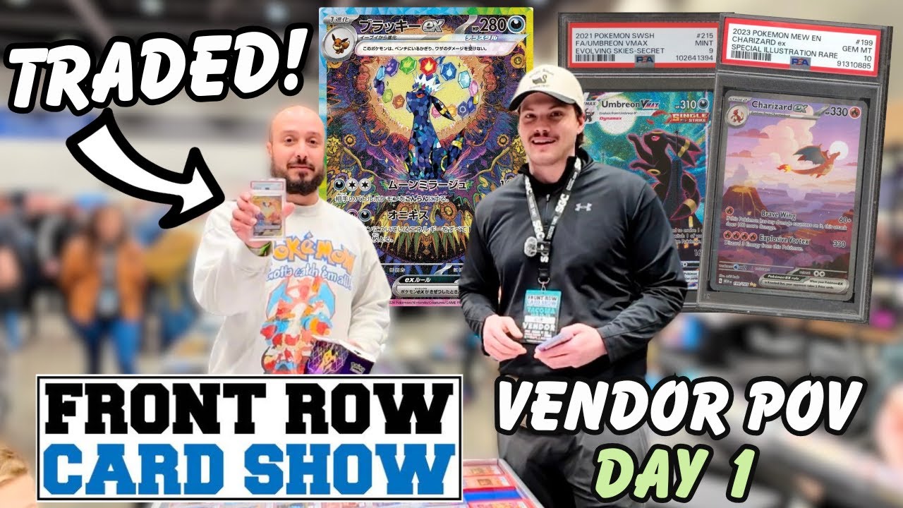 The POKEMON Market is CRAZY! Front Row Card Show Seattle VENDOR POV Day ...