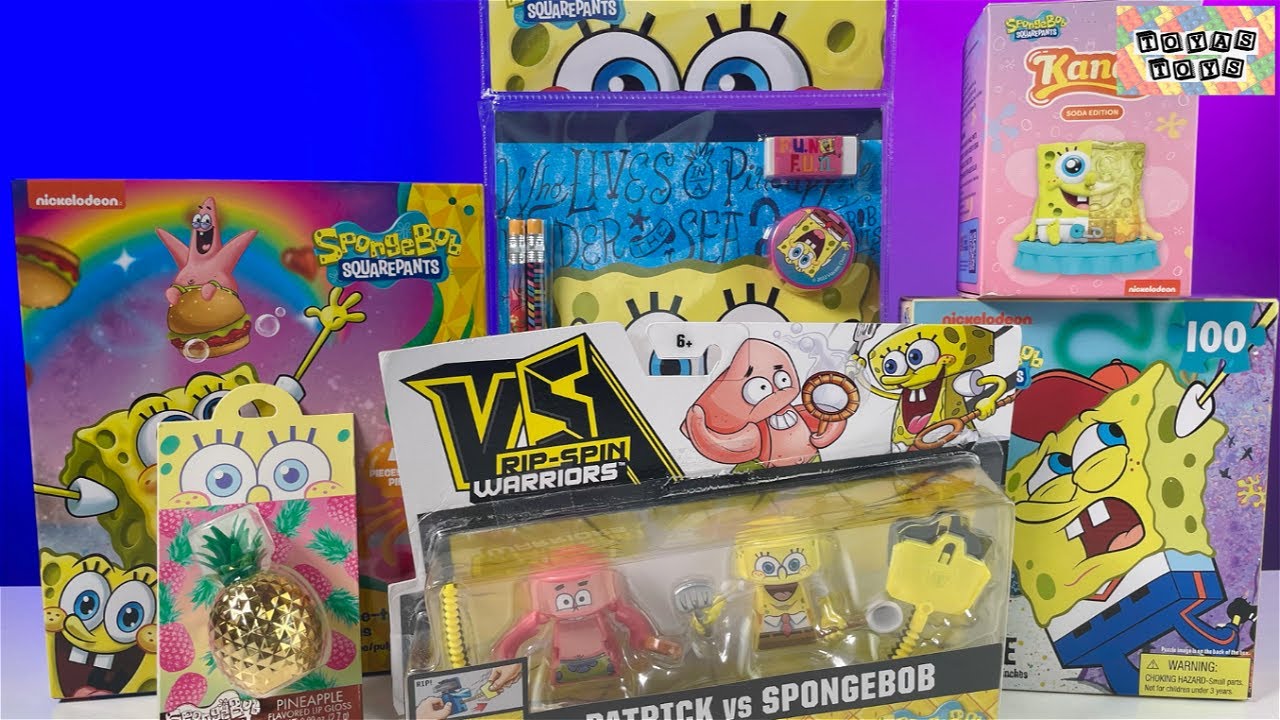 Spongebob SquarePants Toy Collection Unboxing Review l Patrick vs ...