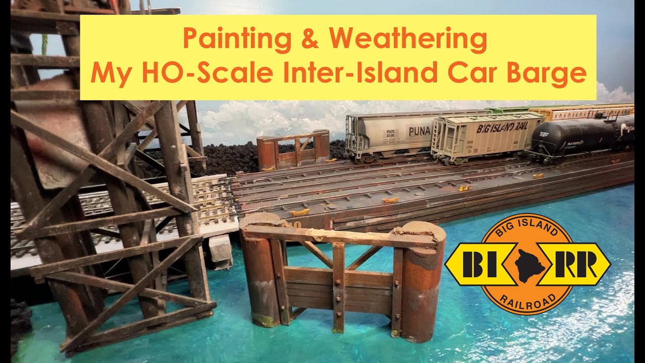 HO Scale Model Railroading - Big Island RAILCAR BARGE - Repairs ...