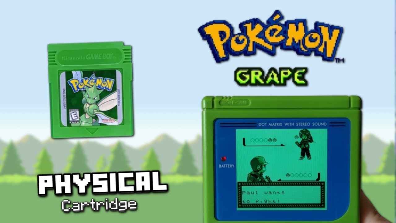 Trying Out Pokémon Grape - Physical Cartridge Review - YouTube