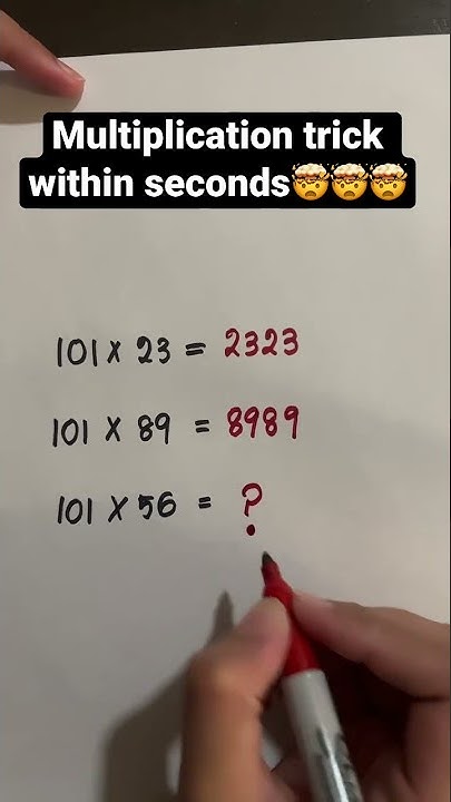 Multiplication trick| fast and simple math hack #education #shorts #viral #math #easy - YouTube