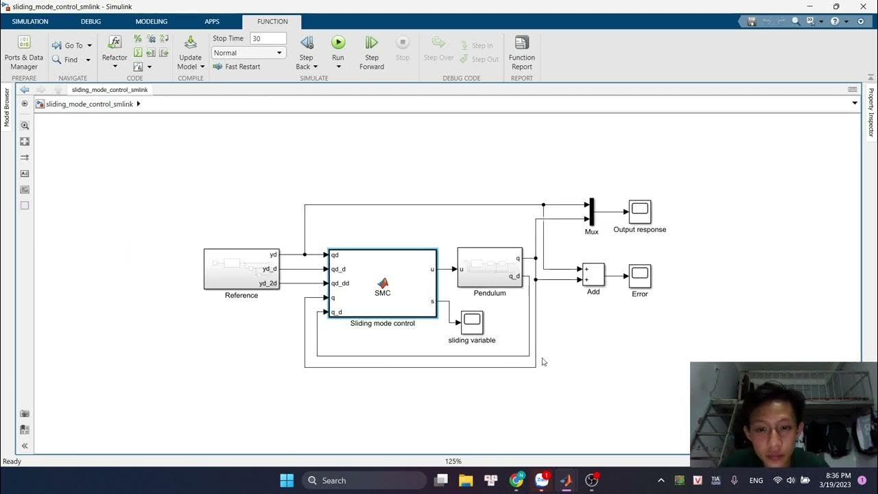 Design a Sliding mode control for a nonlinear system (Matlab Simulink)_Nguyễn Minh Quốc Kha ...