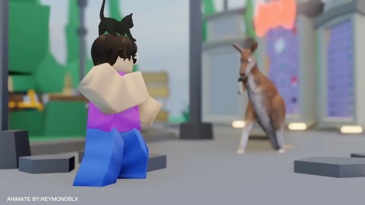 Roblox Animation of Hazem Fighting a Kangaroo🥊 #hzmcontestanimation ...