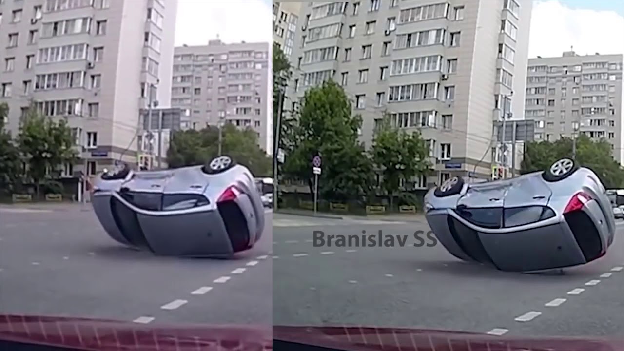 Clarification of Hoax: Invisible Car Collision Original Crashes - YouTube