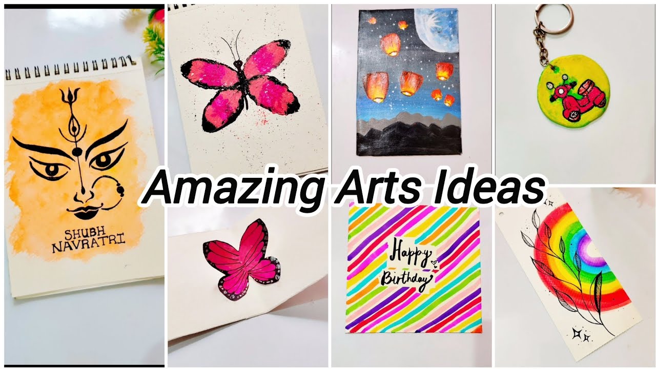 Top 15 Easy Arts & craft Ideas/ Cool Art & Hack tricks/ painting ...