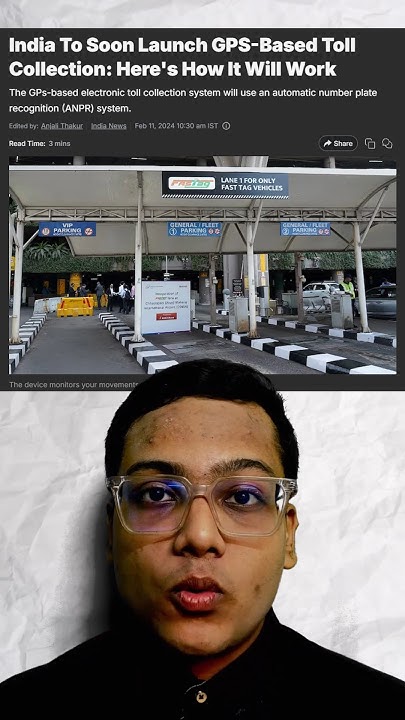 New GPS Toll System In INDIA ? | is GPS Toll System safe ? #shorts # ...