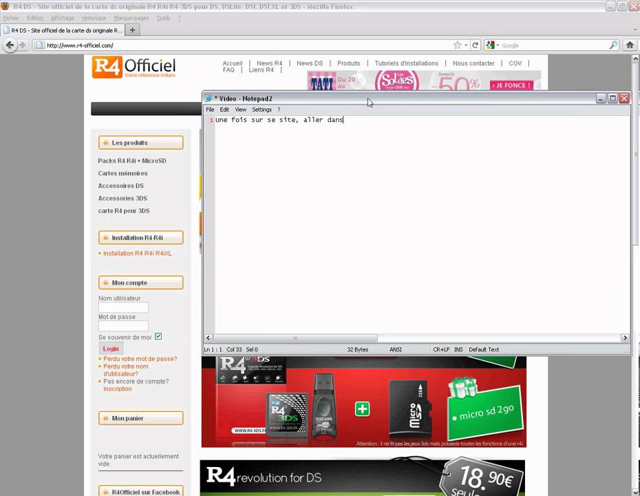 Installation du Menu R4 - Instructions - YouTube