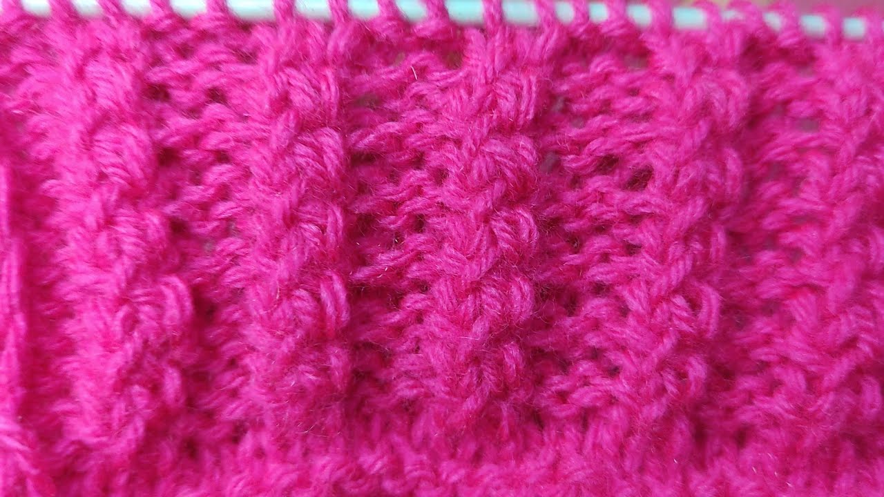 Very pretty knitting stitch pattern #knitting #knitting pattern #hindi ...