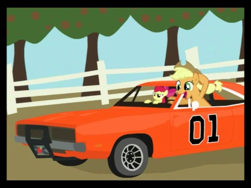 Applejack found the General Lee - YouTube