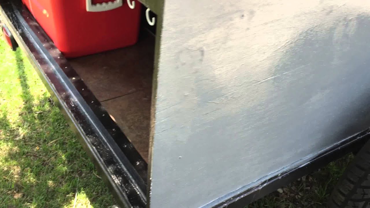 Off Road Teardrop Trailer Build- Roof and Waterproofing complete. - YouTube