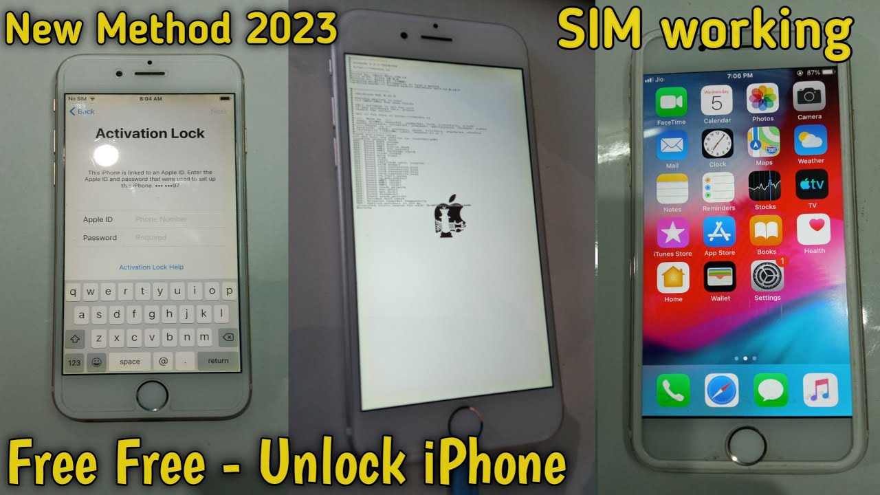 How to unlock iCloud On Apple iPhone 6 - Sim working - iPhone 6 iOS 12.5.7 iCloud Bypass Free ...