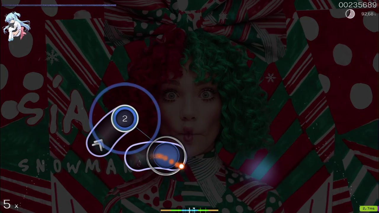 ( sia snowman) (hard) osu play - YouTube