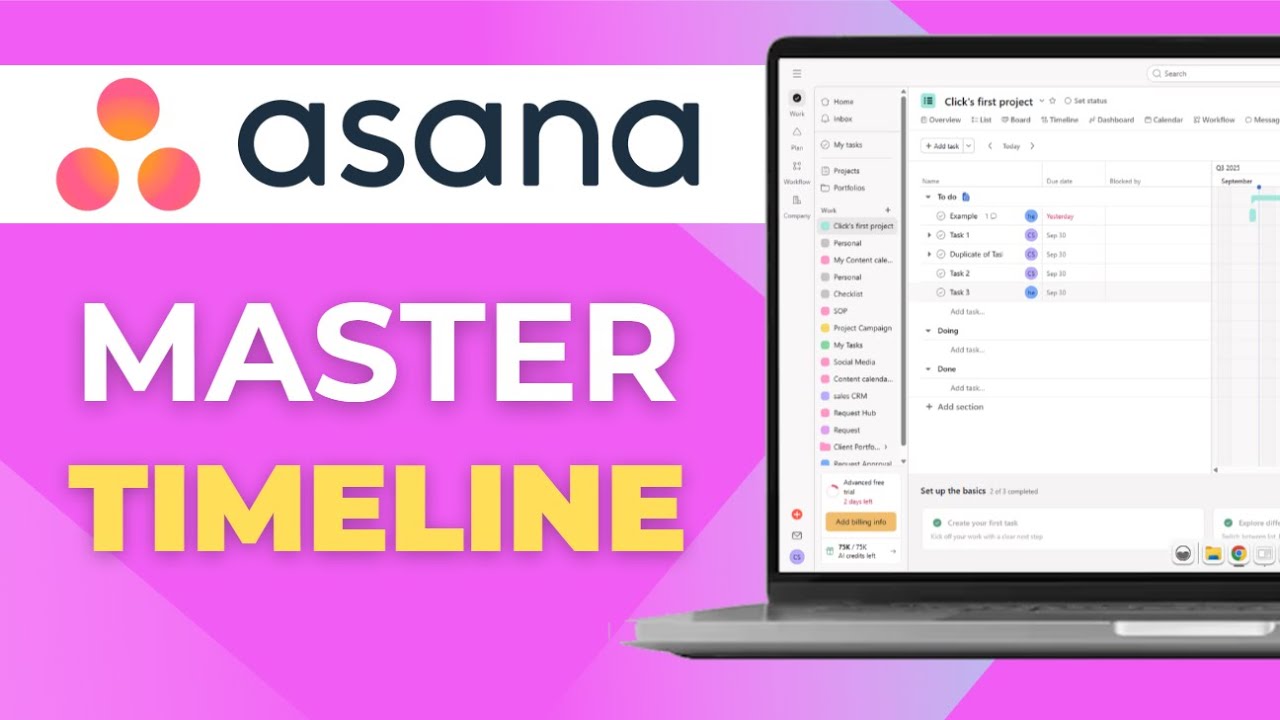 How To Create A Master Timeline In Asana - YouTube