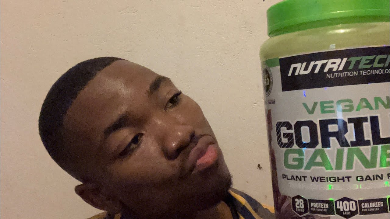 NutriTech Vegan Gorilla Gainer 2 weeks review. Muscle mass growth ...
