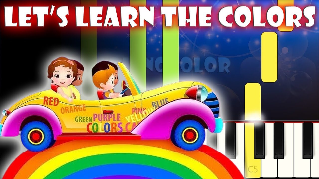Let's Learn The Colors - CHUCHU TV | Piano Tutorial | Karaoke - YouTube