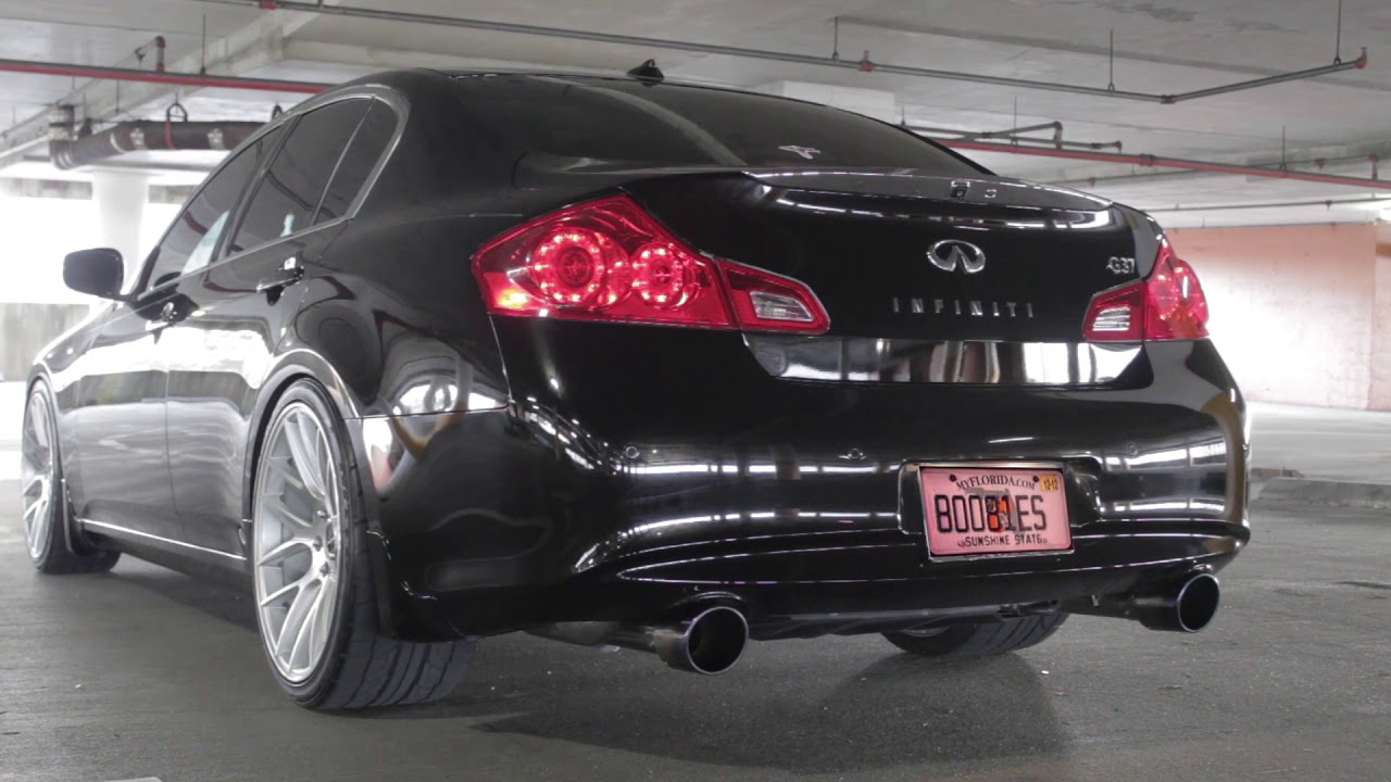 2013 G37 MotorDyne Exhaust (ART pipes and Catback) - YouTube