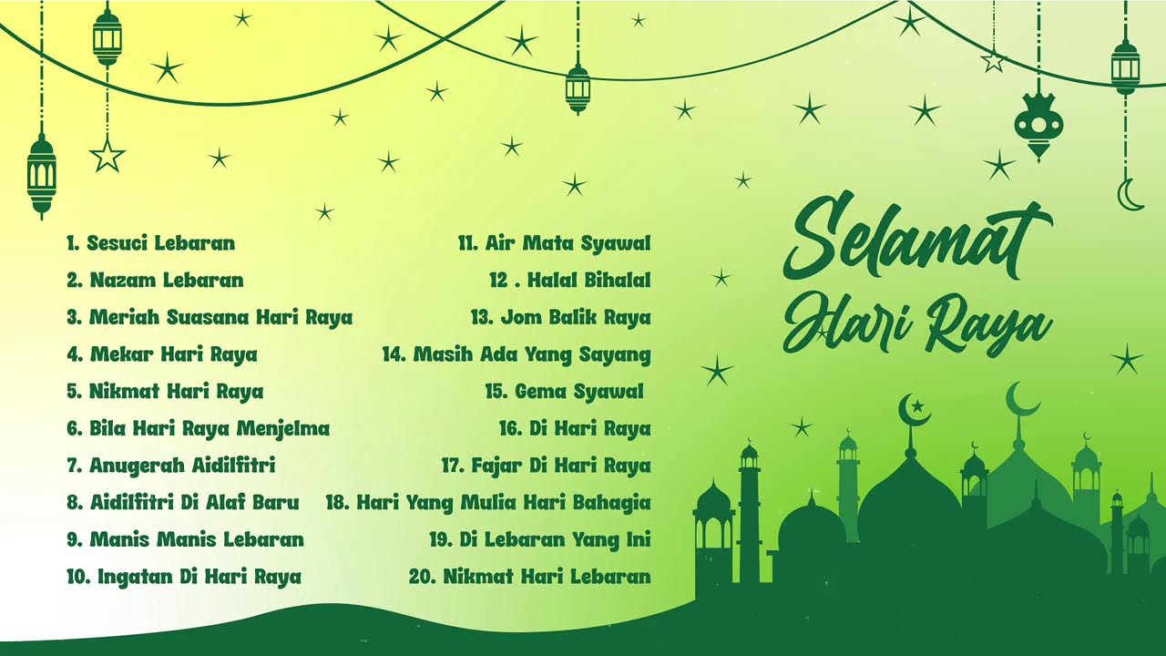 Koleksi Lagu Raya | Lagu Raya Aidiladha Suasana Hari Raya 2025 - YouTube