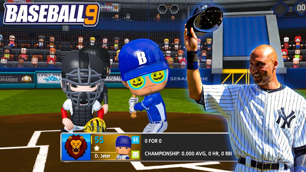 RECRUITING DEREK JETER TO THE SQUAD! - Baseball 9 - YouTube