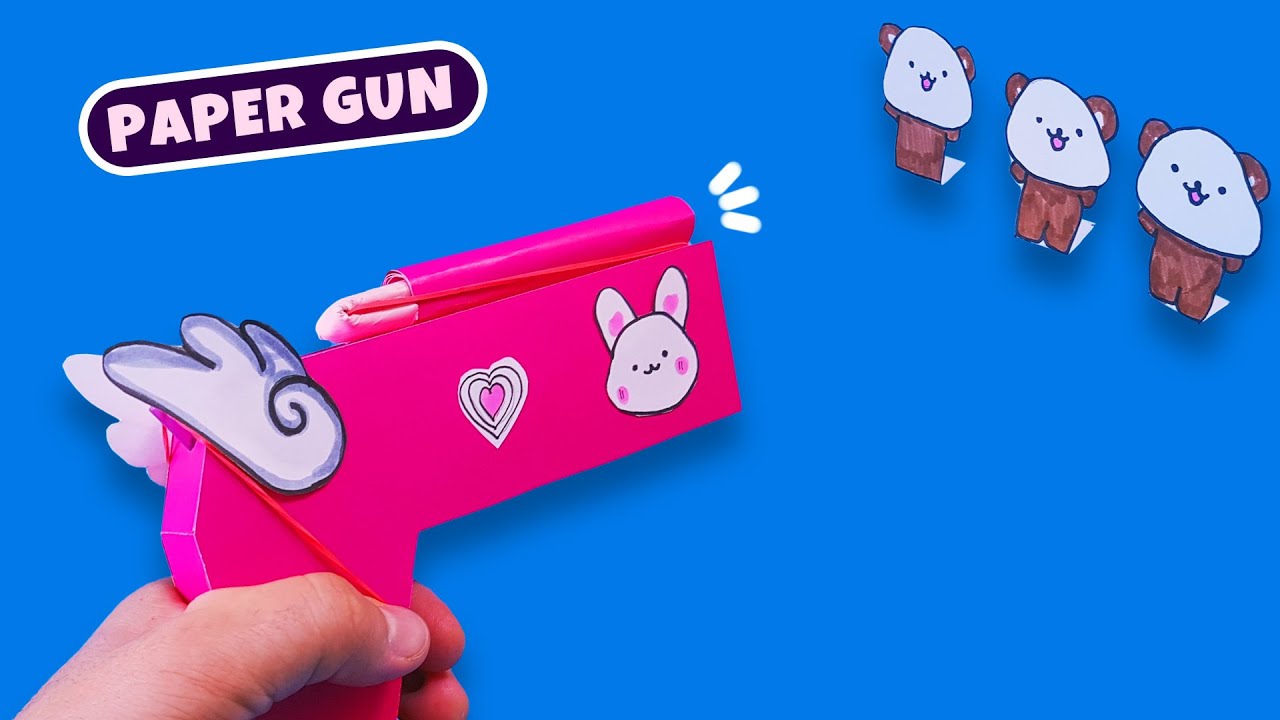 How to make Paper gun. Fun paper airplane with A4 paper. - YouTube