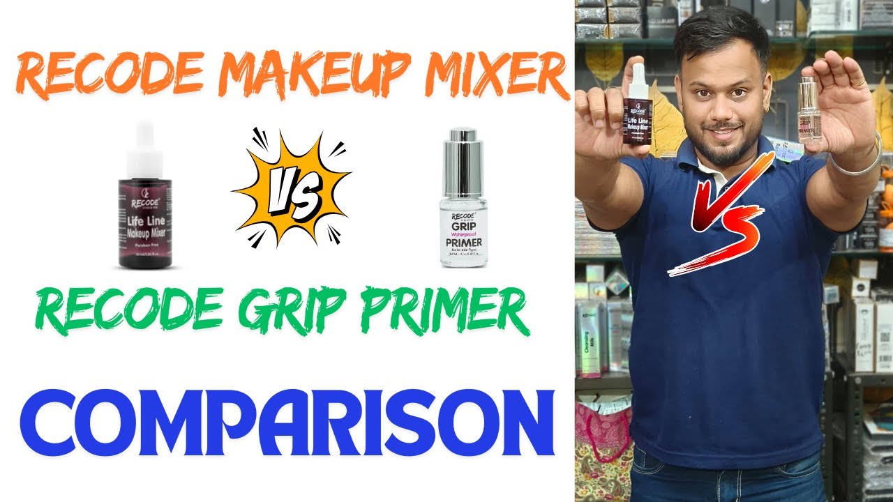 What is the difference between Recode Life Line Makeup Mixer & Recode Grip Primer - YouTube