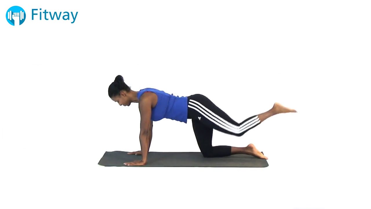 How To Do: Glutes - Kneeling Donkey Kick | Stretch Workout Exercise ...