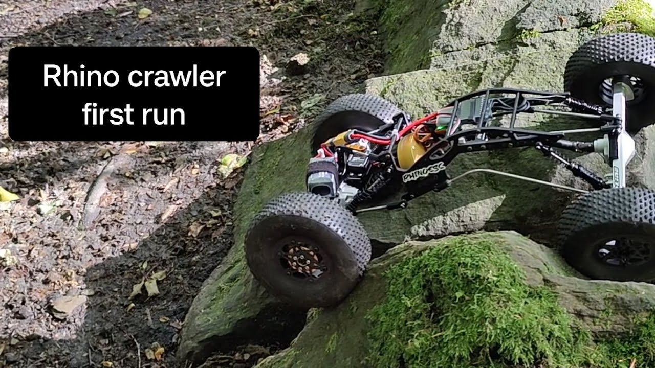 Rhino crawler yue one RhinoESC 80A first run - YouTube