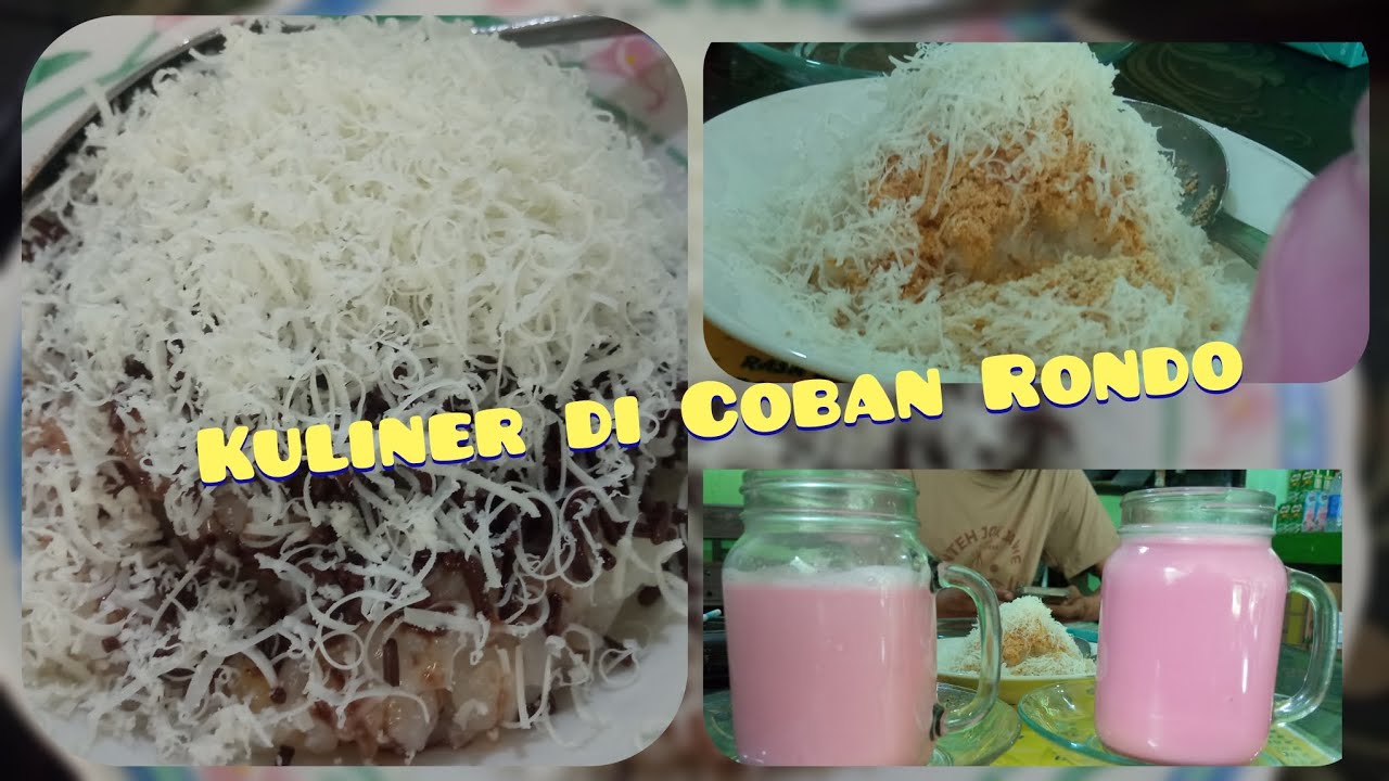 mencoba kuliner di COBAN RONDO || susu segar & ketan keju 👍 - YouTube