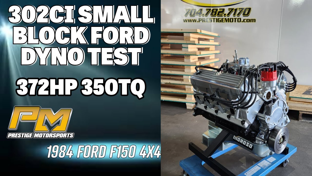 372HP 302ci Small Block Ford Engine Dyno Testing for Mark's '84 F150 ...