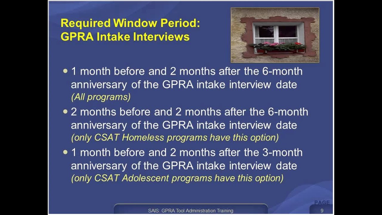 GPRA Tool Administration Training 2 - YouTube
