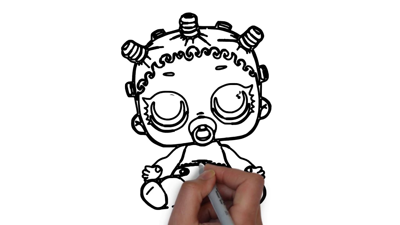 How to Draw Lil Roller Sk8ter LOL Doll Step by Step Video Tutorial ...